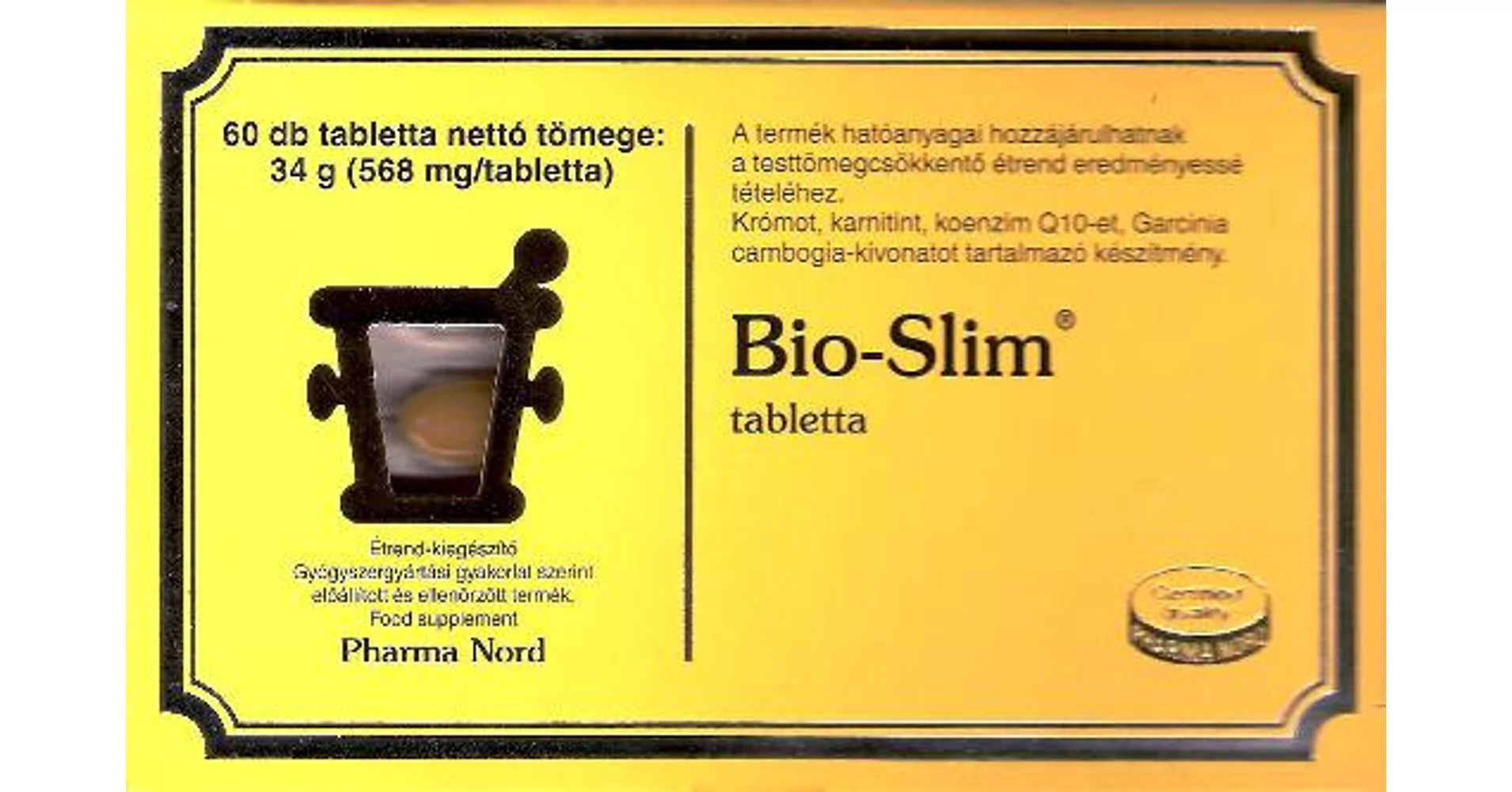 Bio-Slim tabletta - 60 db - ÉTREND-KIEGÉSZÍTŐK - relaxbolt